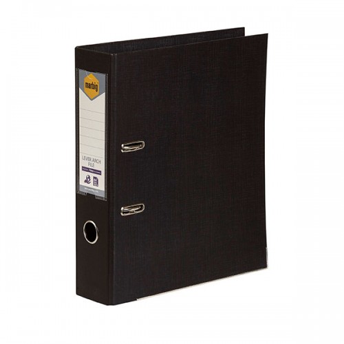Marbig A4 PE Black Lever Arch File Box 10